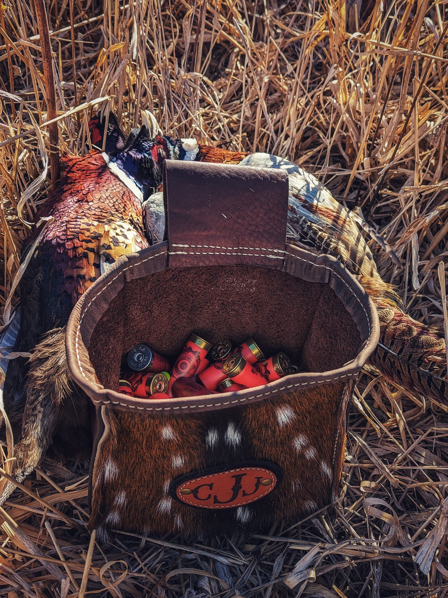 Handmade Premium Axis Hide Shotgun Shell Bag – NDesignsLeather