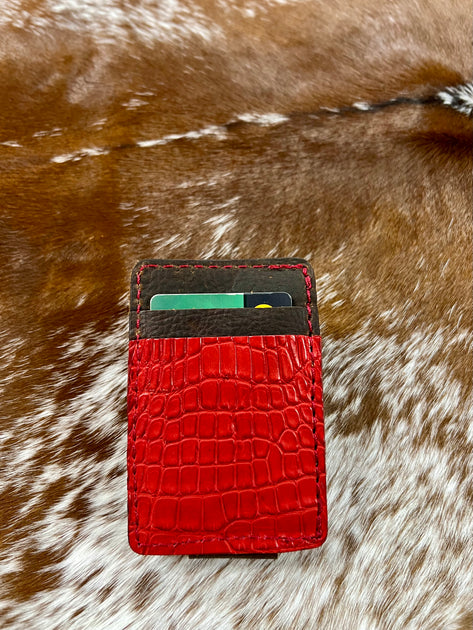 Lil' Hefe Handcrafted Red Alligator Leather Wallet – NDesignsLeather