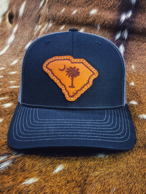 Handcrafted South Carolina Leather Patch Hat – NDesignsLeather