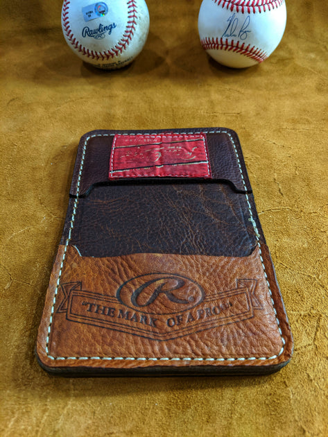 Handcrafted Rawlings Baseball Leather Wallet from Authentic Gloves ...