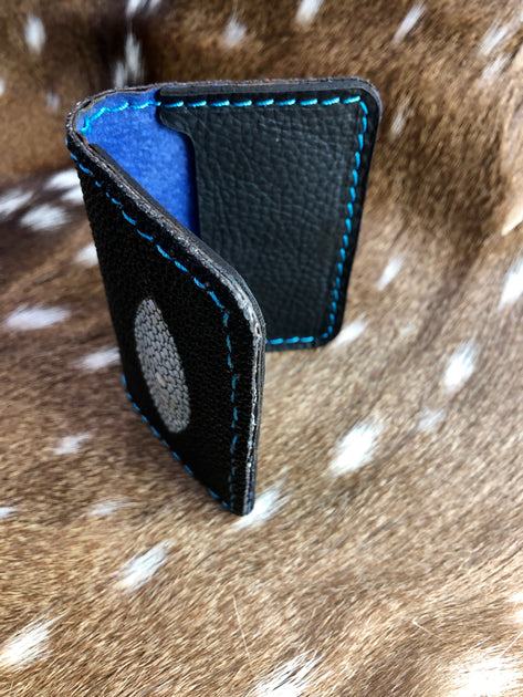 Handcrafted Premium Stingray Leather Wallet with Eye Design ...