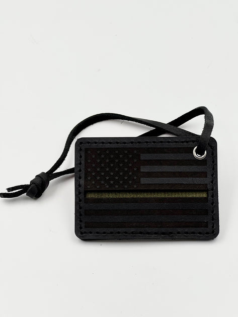 Thin Green Line Key Chain – NDesignsLeather